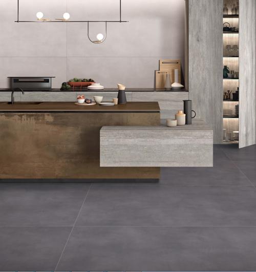 Soft Polished Modern Microcement Zeus Tiles 10.3mm Thickness