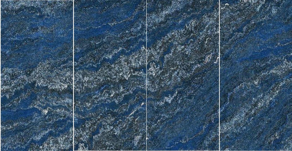 Dry Grain Glaze Sky Blue Slab Tile For Coffee Shop Acid Resistant