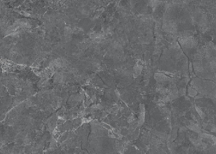 Coffee Shop Marble Look Ceramic Floor Tile 9.5mm Thickness Grey color