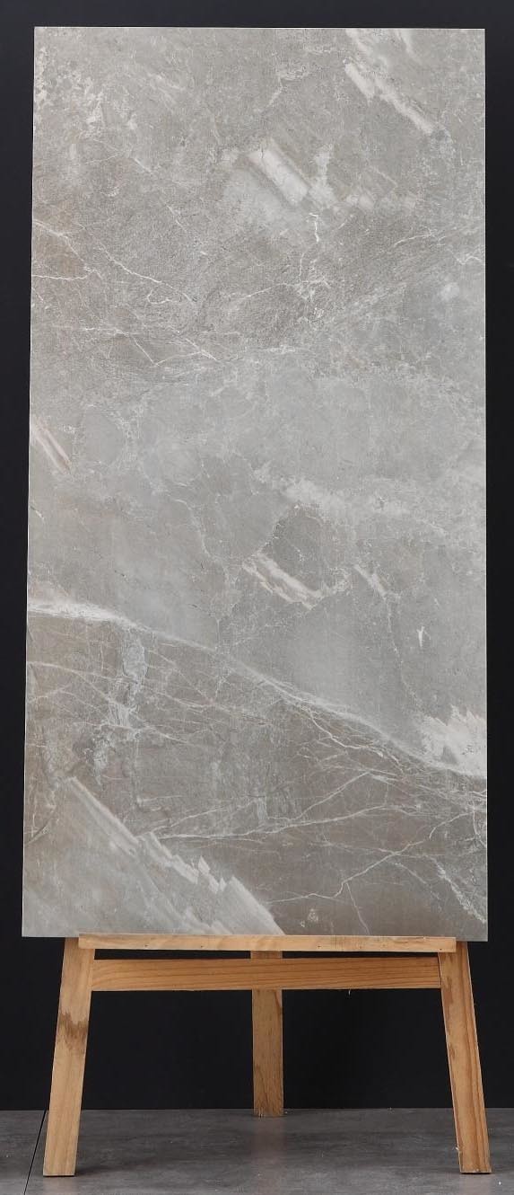 Elegant Grey Marble Look Porcelain Tile / Full Polished Glazed Tile
